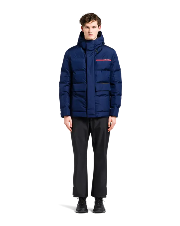 Prada Light Extreme-Tex Hooded Puffer Jacket - Royal Blue
